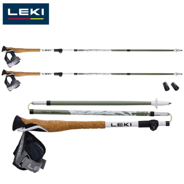 レキ キャラバン メンズ レディース クロストレイル FX スーパーライト 競技 クロストレイルポール 三段折り畳み 競技用 軽量 グリーン 緑 送料無料 Caravan 1300529