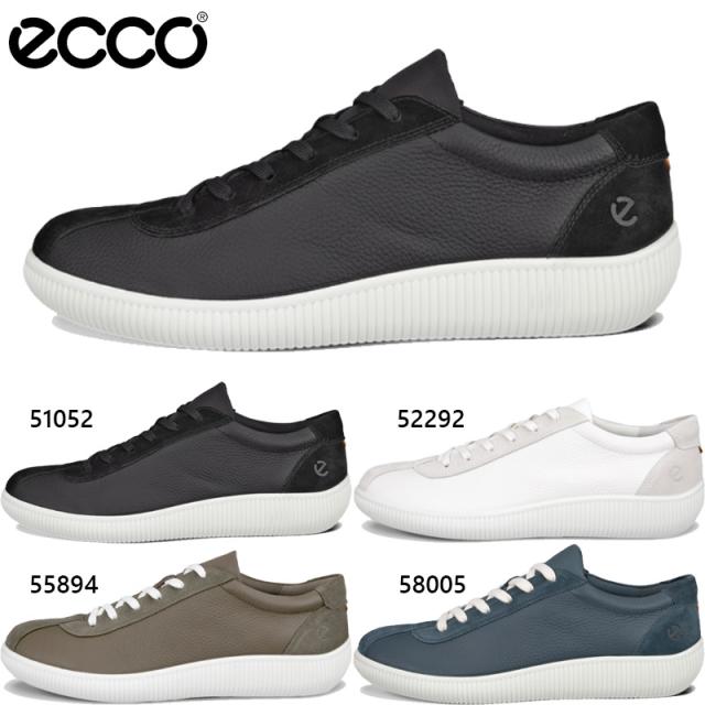 エコー メンズ SOFT ZERO M スニーカー 靴 シューズ ローカット 紐靴 レースアップ 本革 レザー シンプル カジュアル 旅行 デイリー ホワイト 白 ブラック 黒 送料無料 ECCO 537754
