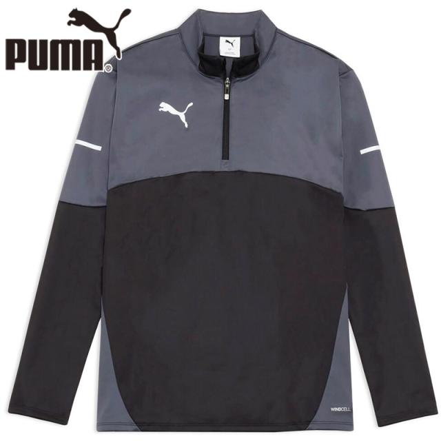 プーマ メンズ INDIVIDUAL WINTERIZED 防風 トップ サッカー アパレル 競技 トップス トレーニング 長袖 冬 運動 スポーツ ブラック 黒 送料無料 PUMA 660379