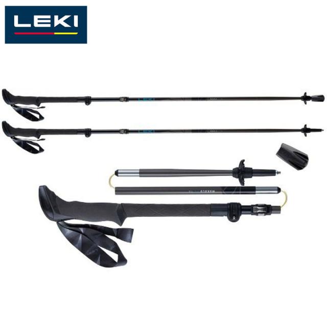 レキ キャラバン メンズ レディース マカルー FX TA 競技 登山 トレッキング ポール 三段折り畳み 携帯 スピードロック グレー 灰色 送料無料 Caravan 1300457