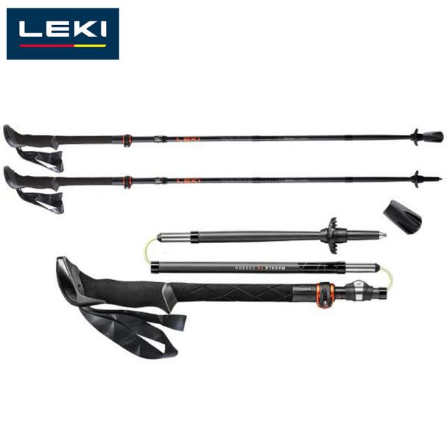 レキ キャラバン メンズ レディース マカルー FX カーボン 競技 登山 トレッキング ポール 三段折り畳み 携帯 スピードロック グレー 灰色 送料無料 Caravan 1300480