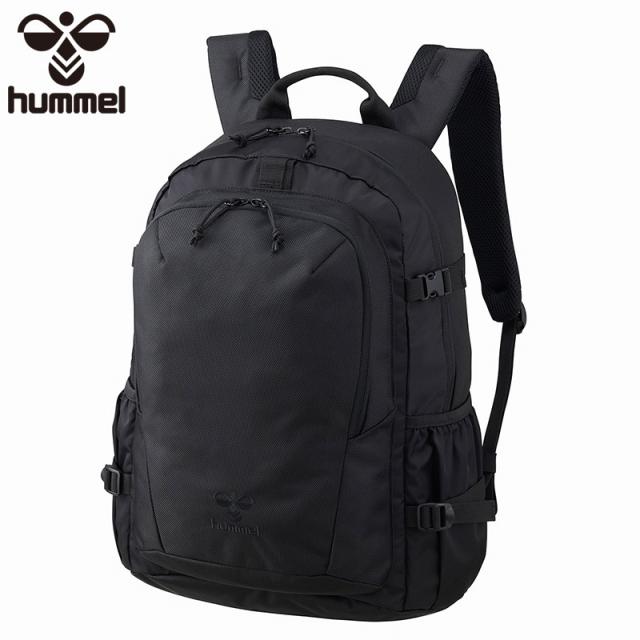 ２５L ヒュンメル メンズ レディース BACKPACK 25 バッグ 鞄 パソコン収納 サイドポケット ファスナー開閉 複数ポケット 耐久性 通学 通勤 ブラック 黒 送料無料 hummel HFB6160