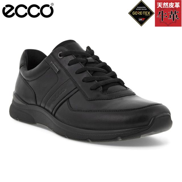 エコー メンズ IRVING スニーカー 靴 シューズ GORE-TEX ゴアテックス 防水 牛革 ブラック 黒 送料無料 ECCO 511614