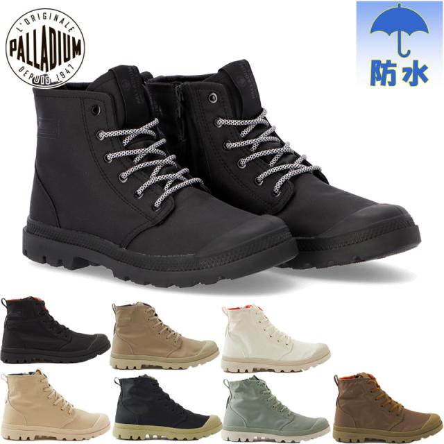 パラディウム メンズ レディース PAMPA HI SEEKER LITE+ WP+ スニーカー 靴 シューズ 防水 ハイカット サイドファスナー グリップ キャンプ フェス ブラック 黒 グレー ネイビー 灰色 送料無料 PALLADIUM 77856