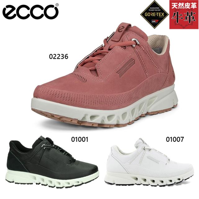 エコー レディース ECCO MULTI-VENT W スニーカー 靴 シューズ 防水 透湿 GORE-TEX ゴアテックス ホワイト 白 ブラック 黒 送料無料 ECCO 880123