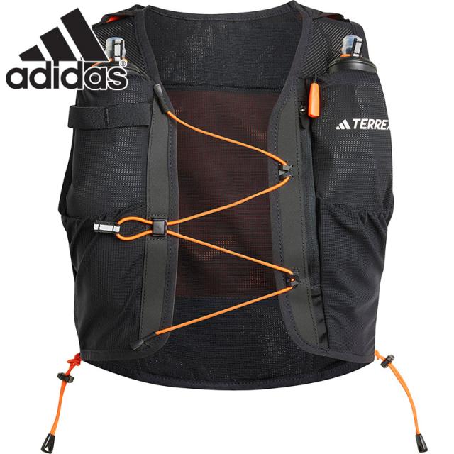 アディダス メンズ レディース TRX TRL VST 12L アパレル テレックス トレイルランニング テックロック ベスト 2本ウォーターボトル付き ブラック 黒 送料無料 adidas JNT79