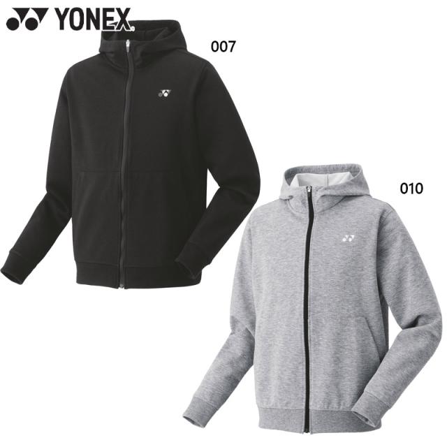 ヨネックス メンズ レディース ユニスウェットパーカー テニス ウェア 競技 バドミントン ランニング 長袖 ブラック 黒 グレー 灰色 送料無料 YONEX 50181