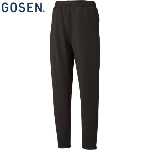 ゴーセン メンズ レディース 裏起毛ストレッチパンツ テニス ウェア 競技 ボトムス ロングパンツ 運動 スポーツ ブラック 黒 送料無料 GOSEN W2546