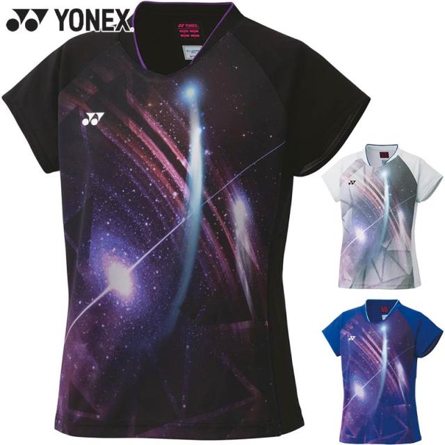 ヨネックス レディース ウィメンズゲームシャツ テニス ウェア 競技 半袖 トップス UVカット 吸汗速乾 制電 送料無料 YONEX 20819