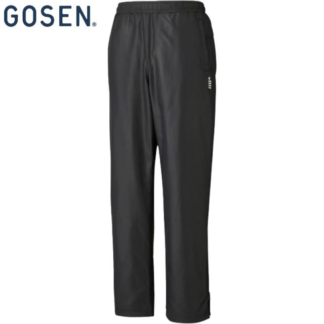 ゴーセン メンズ レディース ユニ ウィンドウォーマーパンツ(裏起毛) テニス ウェア 競技 ボトムス ロングパンツ 保温 撥水 防風 運動 スポーツ ブラック 黒 送料無料 GOSEN Y2542