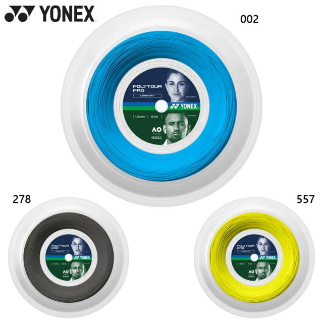 ゲージ1.30mm ヨネックス メンズ レディース ポリツアープロ130(200m) テニス アクセサリー 競技 ガット ポリエステルモノ 日本製 グレー ブルー 青 イエロー 灰色 黄色 送料無料 YONEX PTP130R2