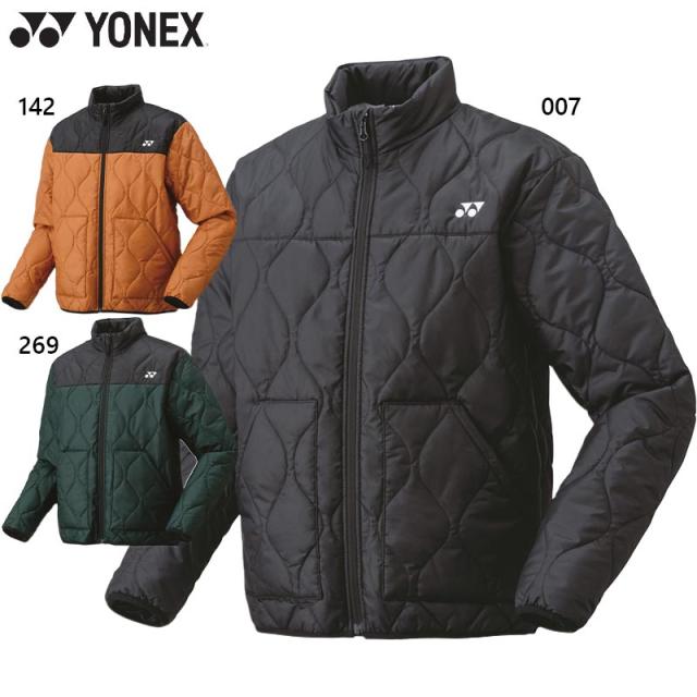 ヨネックス メンズ レディース ユニ中綿ジャケット テニス ウェア 競技 アウター 長袖 防寒 制電 秋 冬 運動 スポーツ ブラック 黒 ブラウン グリーン 茶色 緑 送料無料 YONEX 90088