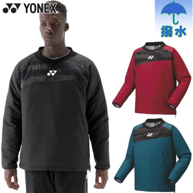 ヨネックス メンズ レディース ユニ中綿Vブレーカー バドミントン ウェア 競技 ソフトテニス ランニング トレーニング 長袖 アウター 制電 撥水 ブラック 黒 レッド 赤 グリーン 緑 送料無料 YONEX 90095