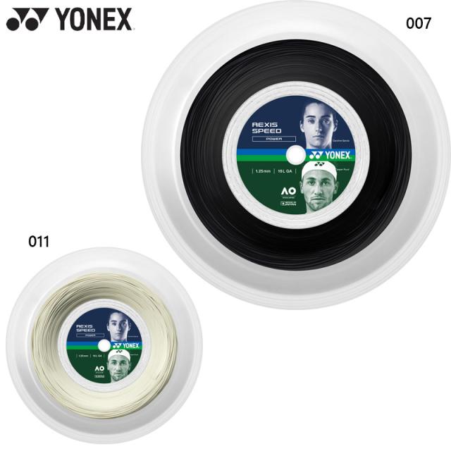 ヨネックス メンズ レディース レクシススピード125(200m) テニス アクセサリー 競技 ガット 日本製 FRF製法 プラズマ照射 フォルティモ ホワイト 白 ブラック 黒 送料無料 YONEX TRSP125R2