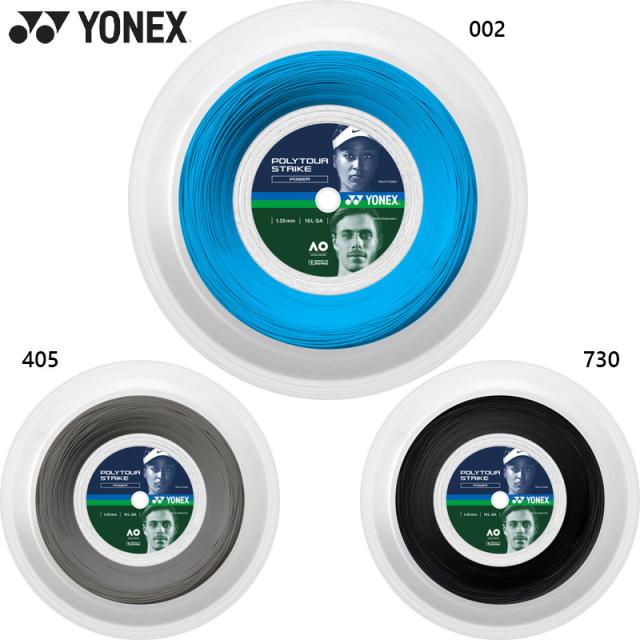 ゲージ1.25mm ヨネックス メンズ レディース ポリツアーストライク125(200m) テニス アクセサリー 競技 ガット 日本製 ブラック 黒 グレー ブルー 青 灰色 送料無料 YONEX PTST125R2