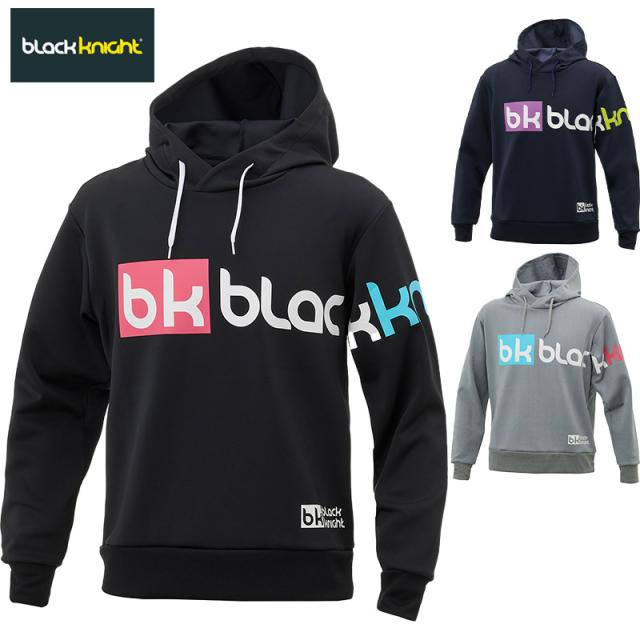 ブラックナイト メンズ レディース フードパーカー バドミントン ウェア 競技 トップス 長袖 運動 スポーツ ブラック 黒 グレー ネイビー 灰色 送料無料 black knight T-5462U