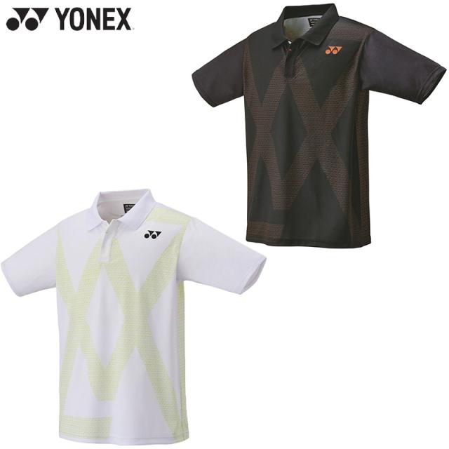 ヨネックス メンズ VAメンズゲームシャツ バドミントン ウェア 競技 トップス 半袖 吸汗速乾 UVカット 制電 ストレッチ 運動 スポーツ ホワイト 白 ブラック 黒 送料無料 YONEX 10688