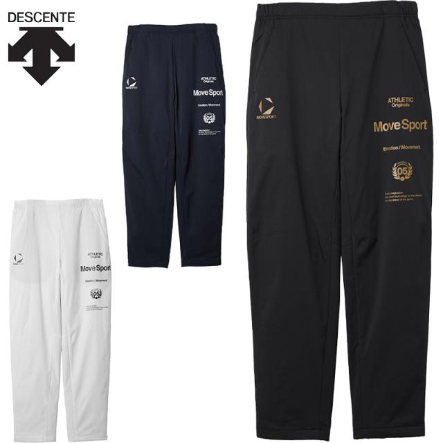 デサント メンズ THERMO オーセンティック ロングパンツ ムーブスポーツ アパレル トレーニング ボトムス 防風 撥水 保温 運動 スポーツ ホワイト 白 ブラック 黒 ネイビー 送料無料 DESCENTE ST5FPZ32M