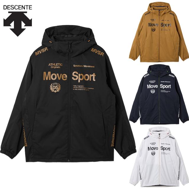 デサント メンズ THERMO オーセンティック フーディー ムーブスポーツ アパレル アウター ウインドブレーカー 長袖 防風 撥水 運動 スポーツ ホワイト 白 ブラック 黒 ネイビー ブラウン 茶色 送料無料 DESCENTE ST5FWB32M