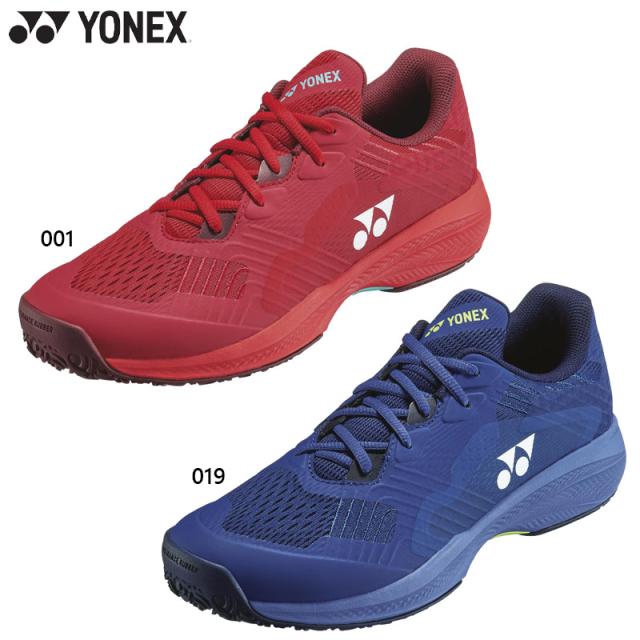 ヨネックス メンズ パワークッション ソニケージ メン GC テニス 靴 シューズ 競技 ローカット クレー・砂入り人工芝用 オムニ ネイビー レッド 赤 送料無料 YONEX SHTSCMG