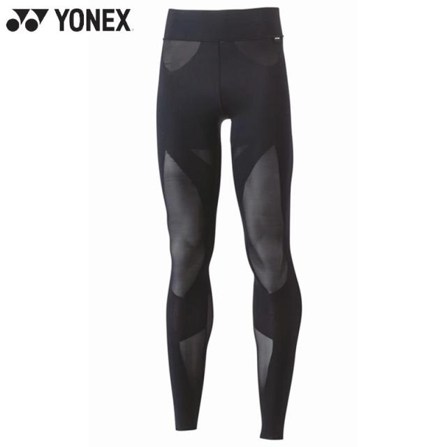 ヨネックス メンズ レディース ユニロングスパッツ バドミントン ウェア 競技 インナー アンダーウェア UVカット ストレッチ 黒 送料無料 YONEX STBA2012