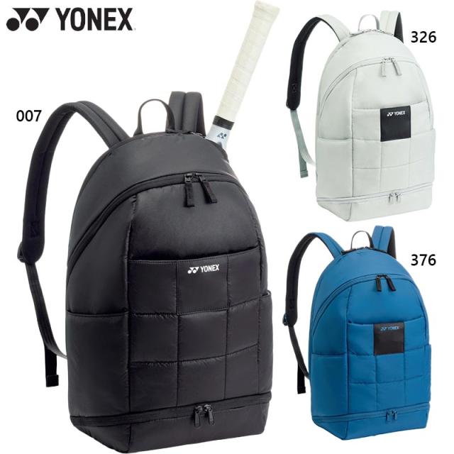 24L ヨネックス メンズ レディース バックパック テニス アクセサリー 競技 ラケット1本収納 撥水 ファスナー 送料無料 YONEX BAG2468