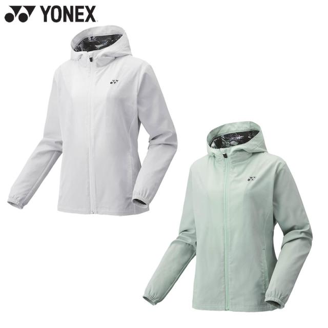ヨネックス レディース アクセサリー ウォームアップウェア 紫外線対策 UVカット 静電気抑制 裏地付き パーカー 運動 スポーツ ホワイト 白 送料無料 YONEX 57091
