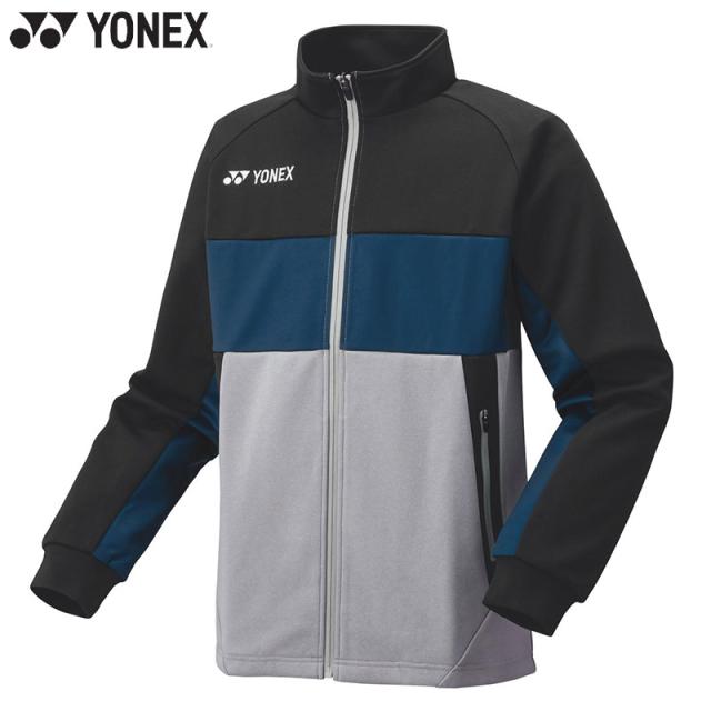 ヨネックス メンズ レディース ユニニットウォームアップシャツ(フィットスタイル) テニス バドミントン 競技 ウェア UVカット 吸汗速乾 制電 グレー 灰色 送料無料 YONEX 50184
