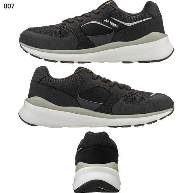 3.5E 幅広 ワイド ヨネックス レディース パワークッション123 スニーカー 靴 シューズ ウォーキング 旅行 散歩 お出かけ 撥水 ブラック 黒 グレー ネイビー ベージュ 灰色 送料無料 YONEX SHW123