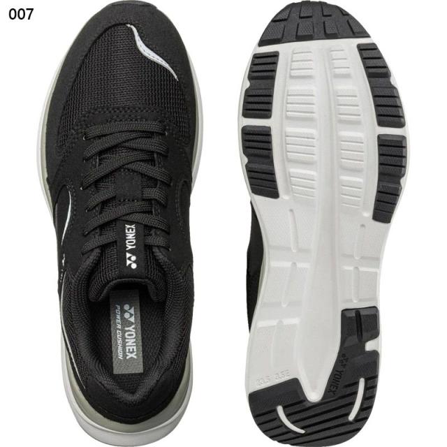 3.5E 幅広 ワイド ヨネックス レディース パワークッション123 スニーカー 靴 シューズ ウォーキング 旅行 散歩 お出かけ 撥水 ブラック 黒 グレー ネイビー ベージュ 灰色 送料無料 YONEX SHW123