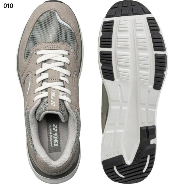 3.5E 幅広 ワイド ヨネックス レディース パワークッション123 スニーカー 靴 シューズ ウォーキング 旅行 散歩 お出かけ 撥水 ブラック 黒 グレー ネイビー ベージュ 灰色 送料無料 YONEX SHW123