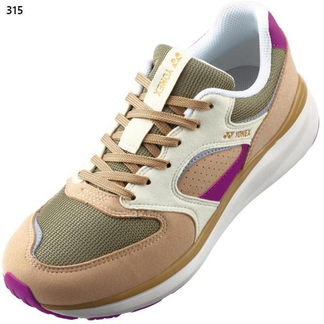 3.5E 幅広 ワイド ヨネックス レディース パワークッション123 スニーカー 靴 シューズ ウォーキング 旅行 散歩 お出かけ 撥水 ブラック 黒 グレー ネイビー ベージュ 灰色 送料無料 YONEX SHW123
