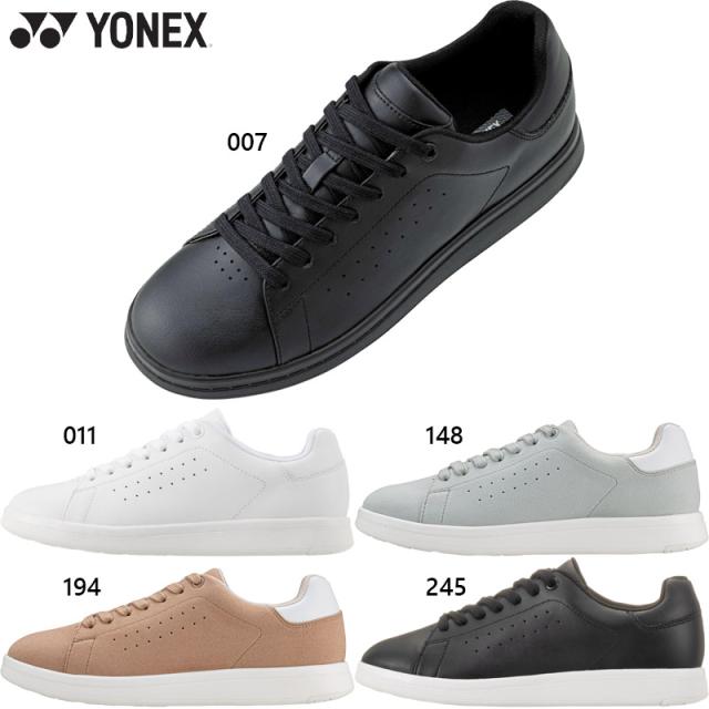 ヨネックス メンズ レディース パワークッション 121 スニーカー 靴 シューズ ウォーキング 旅行 散歩 シンプル カジュアル 普段履き ホワイト 白 ブラック 黒 グレー ベージュ 灰色 送料無料 YONEX SHW121