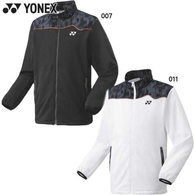 ヨネックス メンズ レディース ユニニットウォームアップシャツ テニス ウェア 競技 アウター 長袖 制電 防寒 運動 スポーツ ホワイト 白 ブラック 黒 送料無料 YONEX 51055