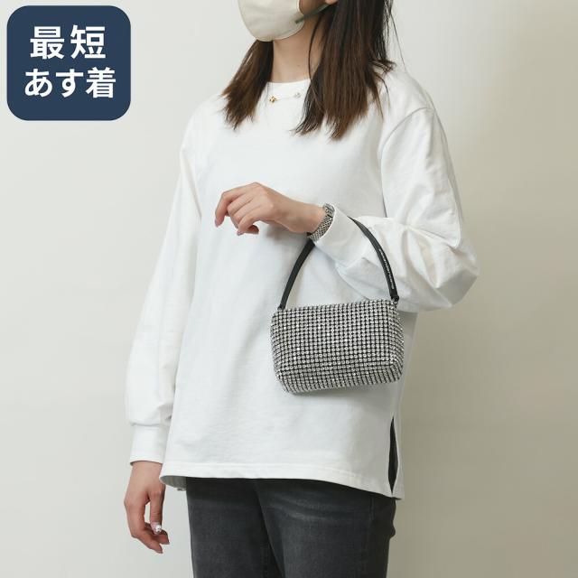 【クーポン5%OFF】アレキサンダーワン／ALEXANDER WANG WANGLOC クリスタル クラッチバッグ M ・ジュエリーバッグ・ハンド&ショルダー バッグ(ブラック) 2019P0813J 100／BLACK[返品無料]