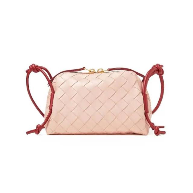 【クーポン5%OFF】ボッテガヴェネタ／BOTTEGA VENETA コンサートポーチ イントレチャートナッパレザー・ショルダーバッグ・ミニバッグ(ピンク) 794258 VCPPU 6812／PINK[返品OK]