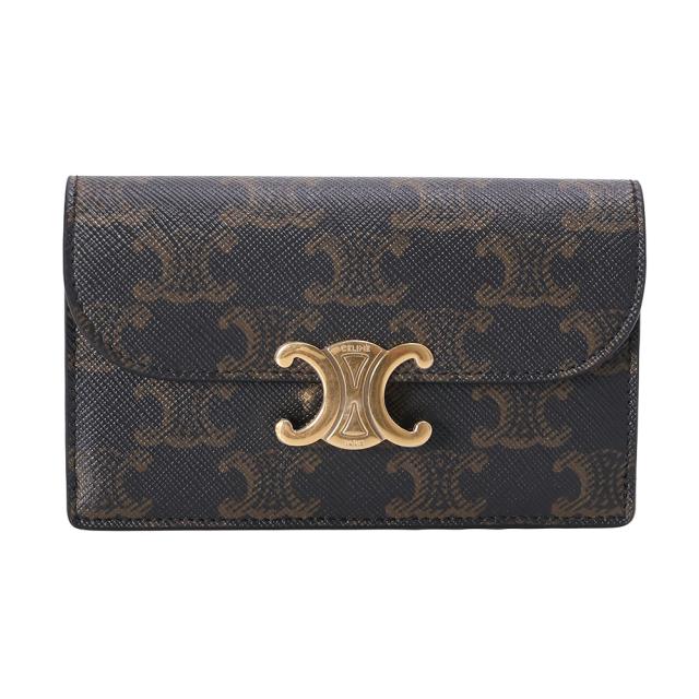 クーポン5%OFF】セリーヌ／CELINE フラップ付きロングカードホルダー