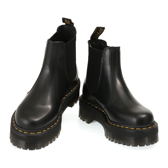 【クーポン5%OFF】ドクターマーチン／Dr.Martens 2976 QUAD チェルシーブーツ クアッド レトロ・レディース・メンズ サイドゴア厚底ブーツ(ブラック) 24687001／BLACK[返品無料]