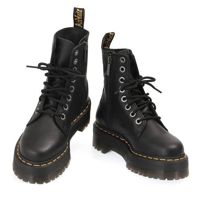 【タイムセール＆クーポン5%OFF】Dr.Martens／ドクターマーチン JADON PISA 8ホール ブーツ レディース・メンズ 厚底 サイドジップ ブラック 26378001 [返品無料]