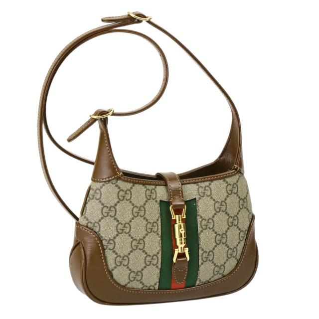 【クーポン5%OFF】グッチ／GUCCI 〔グッチ ジャッキー 1961〕ミニ バッグ 斜め掛けショルダーバッグ・ハンドバッグ(ベージュ×エボニー) 637092 HUHHG 8565／BEIGE*EBONY[返品無料]