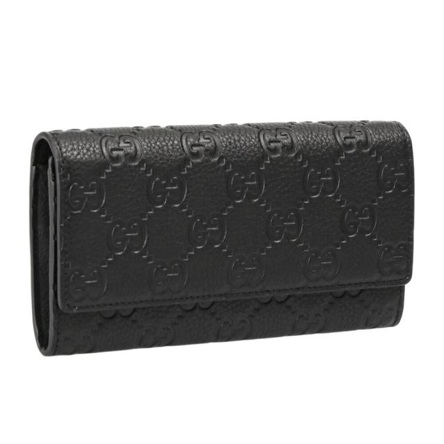 【クーポン5%OFF】グッチ／GUCCI GGエンブレム コンチネンタルウォレット2つ折り長財布 (ブラック) 815922 AAEEM 1000／BLACK[返品無料]
