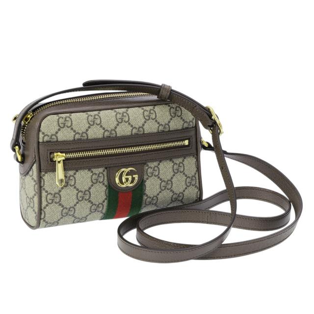 【クーポン5%OFF】グッチ／GUCCI オフィディア ミニバッグ斜め掛けショルダーバッグ(ベージュ×ブラウン) 816359 96IWG 8745／BEIGE*BROWN[返品無料]