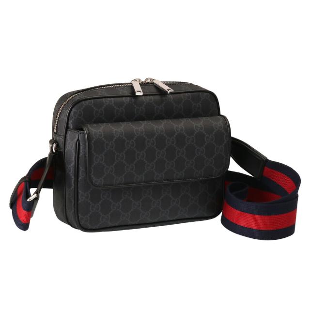 【クーポン5%OFF】グッチ／GUCCI GGスプリームキャンバス GG スモール クロスボディバッグ 斜めがけショルダーバッグ(ブラック)795479 FADJA 1042 BLACK[返品無料]