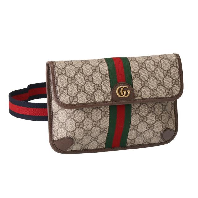 【クーポン5%OFF】グッチ／GUCCI オフィディア GG スモール ベルトバッグGGスプリーム キャンバス・ボディバッグ・ウエストバッグ・クロスボディ(ベージュ×エボニー) 752597 FACFW 8920／BEIGE*EBONY[返品無料]