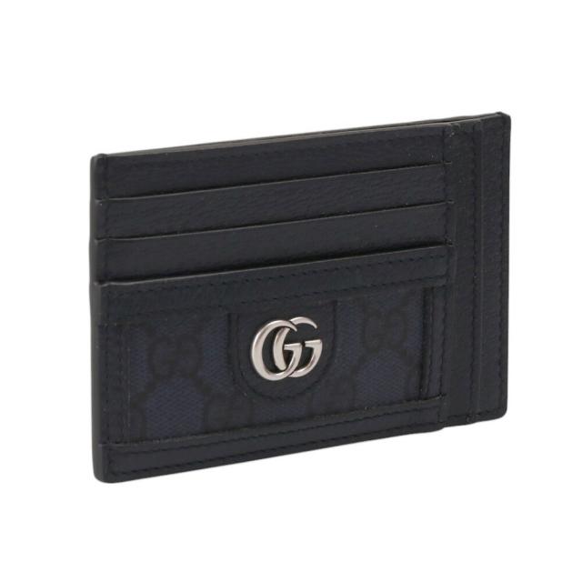 【クーポン5%OFF】グッチ／GUCCI 〔オフィディア〕GG カードケース GGスプリーム キャンバス×レザーカードケース(ブルー×ダークブルー) 732018 UULBN 4055／BLUE*DARK BLUE[返品無料]
