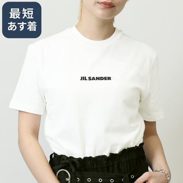 【クーポン5%OFF】ジルサンダー／JIL SANDER ロゴ Tシャツ レディース 半袖・クルーネック (ポーセリン) J40GC0118 J20103 102／WHITE[返品無料]