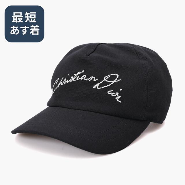 【12月SALE＆クーポン5%OFF】ディオール／DIOR 刺繍ロゴ・5枚パネル　ベースボールキャップ・帽子(ブラック) 483C901I4511 980／BLACK[返品OK]