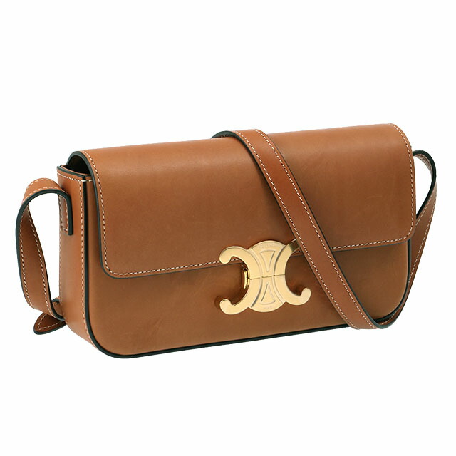 【クーポン5%OFF】セリーヌ／CELINE トリオンフ ショルダーバッグナチュラルカーフスキン ショルダーバッグ・ポーチ(タン・ブラウン) 19414 3BFN 04LU／TAN[返品無料]