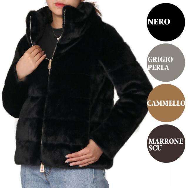 【クーポン5%OFF】ヘルノ／HERNOニュー・レディ・フェイクファー ジャケットレディース  エコファー ショートダウンジャケット・コート(ブラック・キャメル・ライトグレー・ダークブラウン) PI001935D 12630 2157・9300・9406・8800[返品無料]