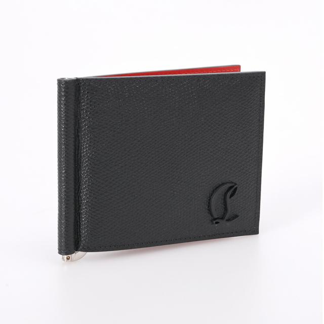 【クーポン5%OFF】クリスチャンルブタン／CHRISTIAN LOUBOUTIN MOONCREST・ムーンクレスト マネークリップウォレット・カードケース(ブラック) 3255092 BK01／BLACK[返品無料]